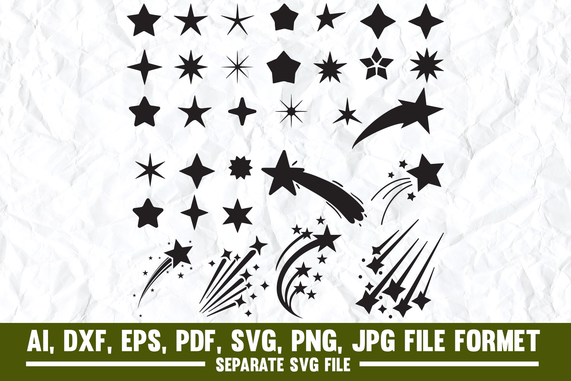 Star,stars,star wars, space svg, an Object Graphic by ...