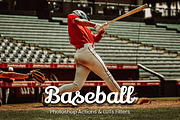 30 Baseball Photoshop Actions and LUTs