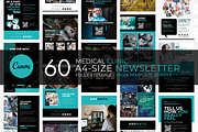 Medical Clinic Newsletter Template for Canva