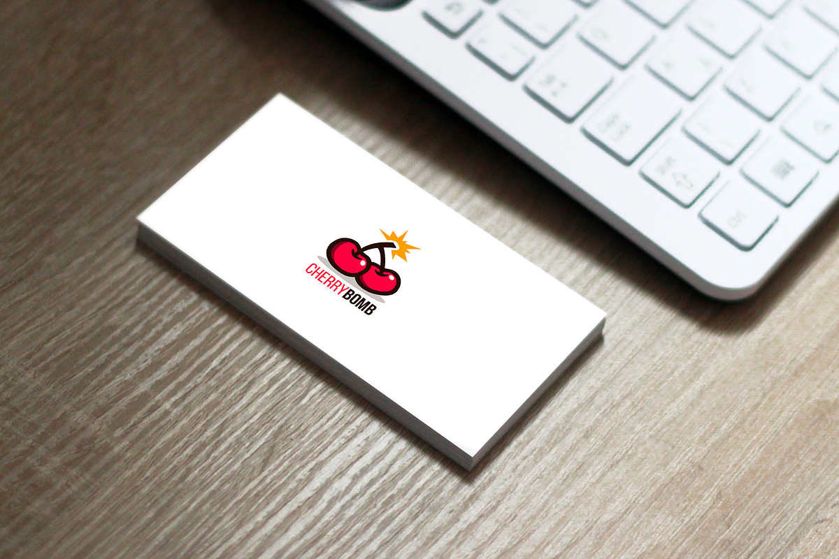 Cherry Bomb Logo, a Branding & Logo Template by Crown Creative's Shop ...