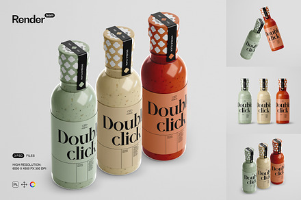 Sauce Bottle Mockup | Packaging Mockups ~ Creative Market
