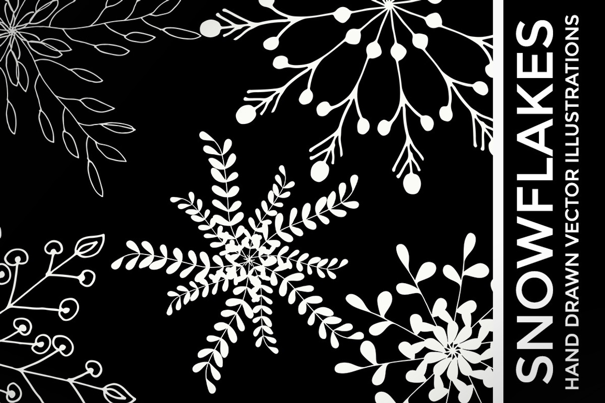 White Vector Snowflake Clipart, a Decorative Illustration by illuztrate ...