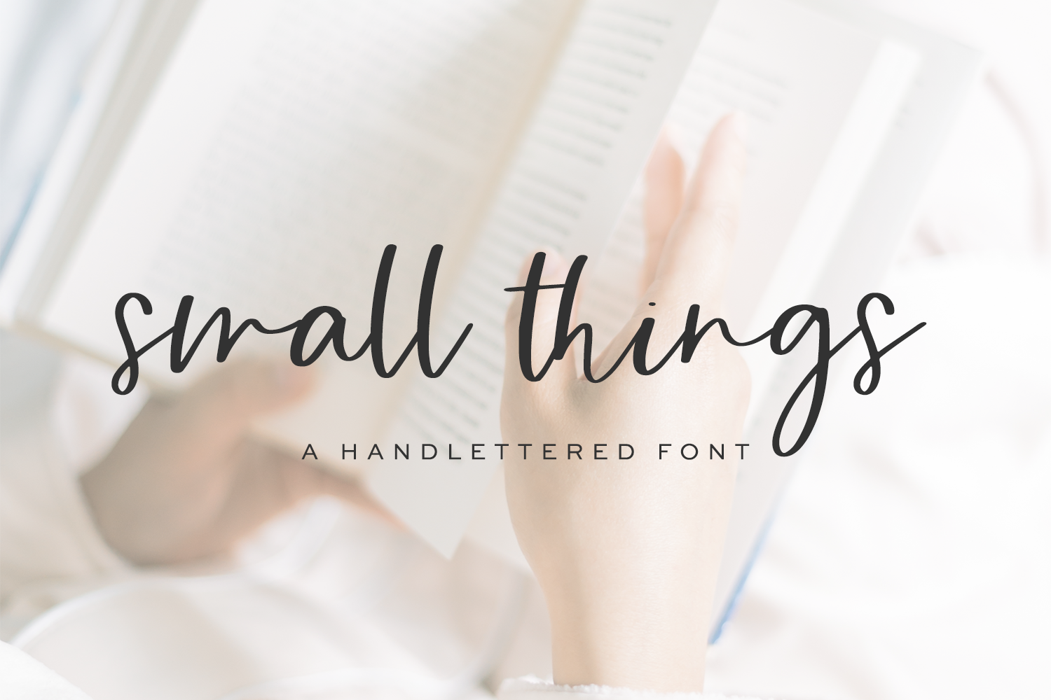 Small Things Script, a Script Font by Beck McCormick