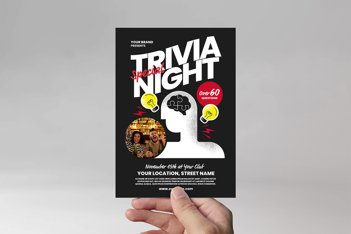 Trivia Night Flyer Template, a Flyer Template by BrandPacks