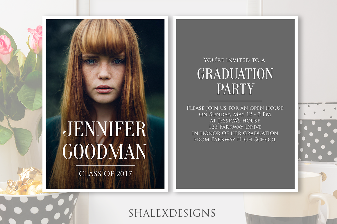 Graduation Card, a Card Template by ShalexDesigns