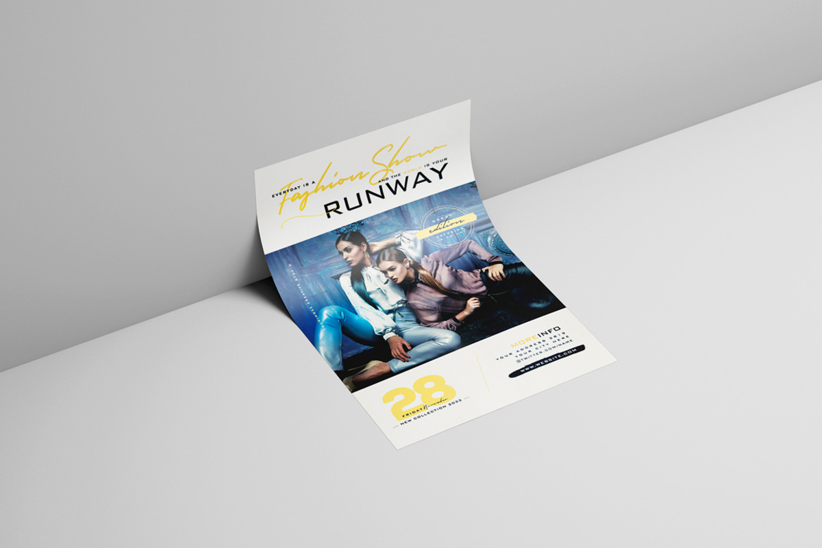 Runway Flyer Template, a Flyer Template by Touringxx Creative Studio