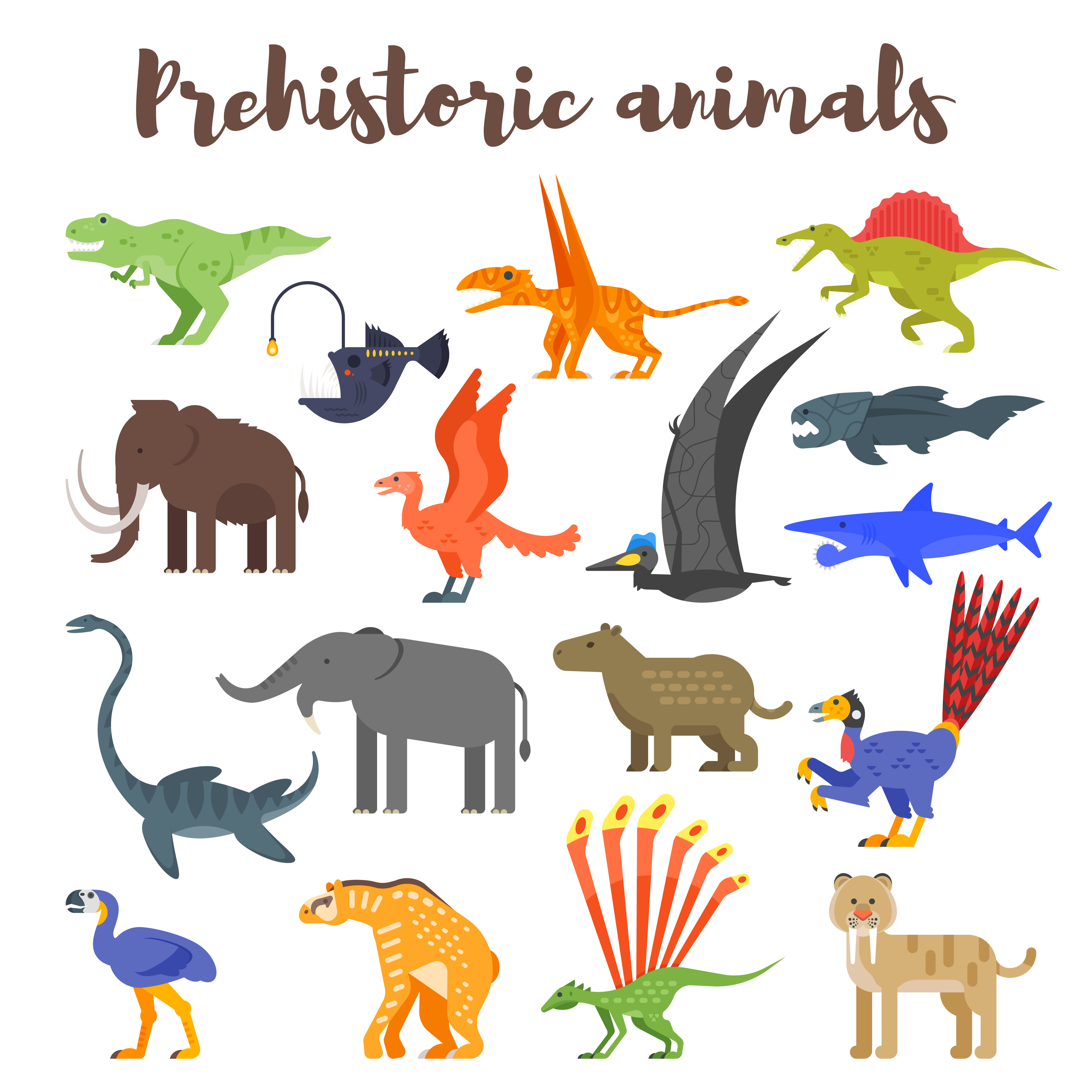 Prehistoric animals, an Icon by Cartoon time!