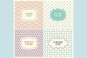 Retro Mono Line Frames, a Texture Illustration by Things for designers
