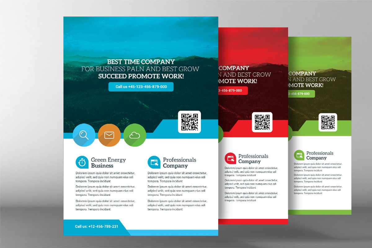 Renewable Energy Go Green Flyer, a Flyer Template by graphicforest