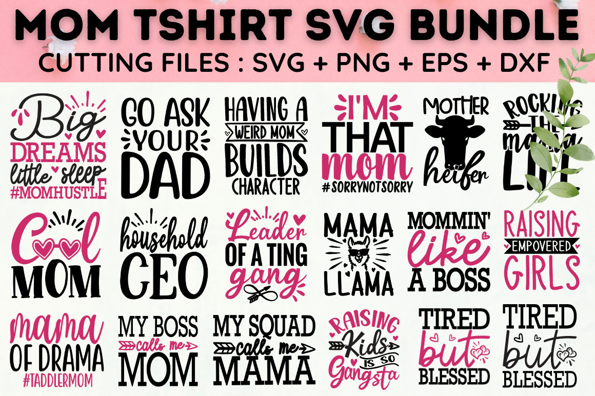 Mom Shirt SVG Bundle