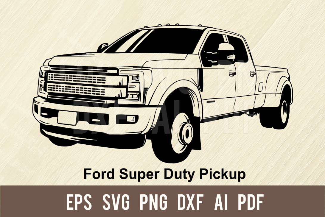 Ford Super Duty Pickup, Muscle car SVG