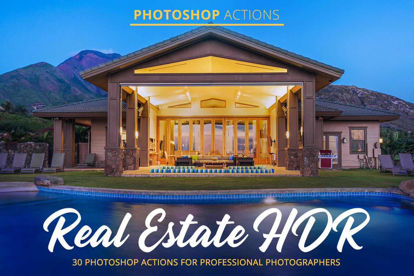 Real Estate HDR Actions for Ps, an Action Add-On by FixThePhoto
