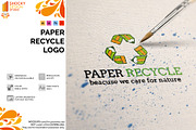 Paper Recycle Logo, a Branding & Logo Template by Shocky Design Studio