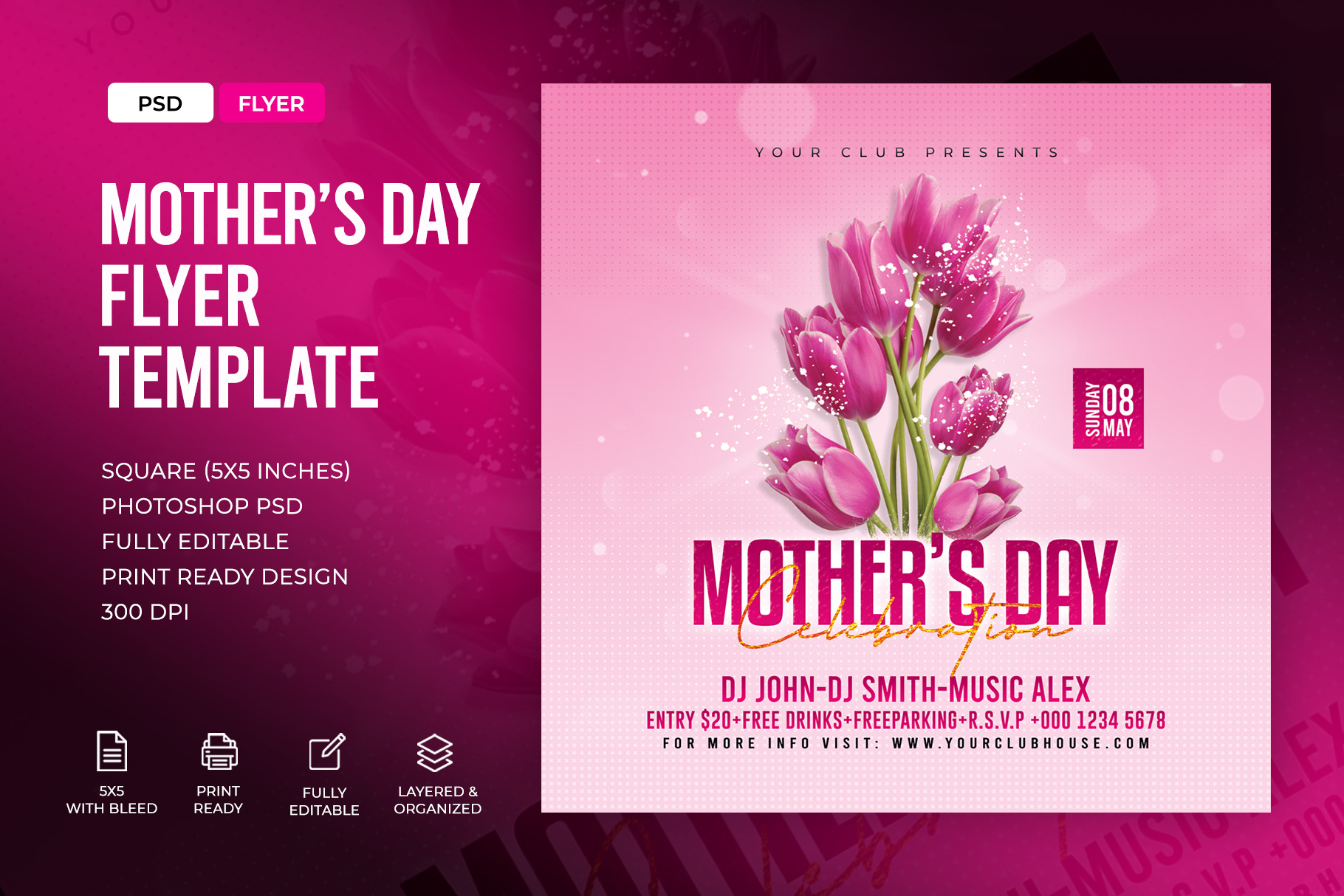 Mother's Day Flyer, a Flyer Template by Artonix