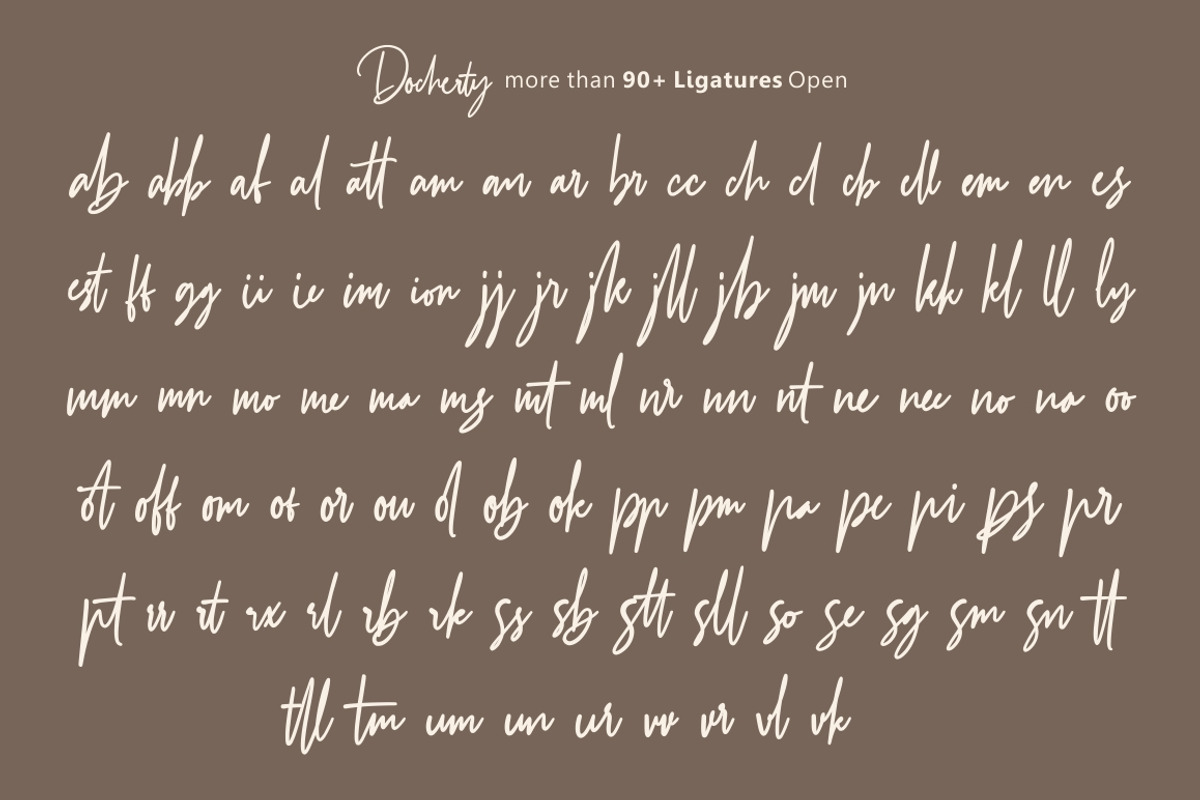 Docherty - Casual Handwritten Font, a Script Font by Good Java Studio