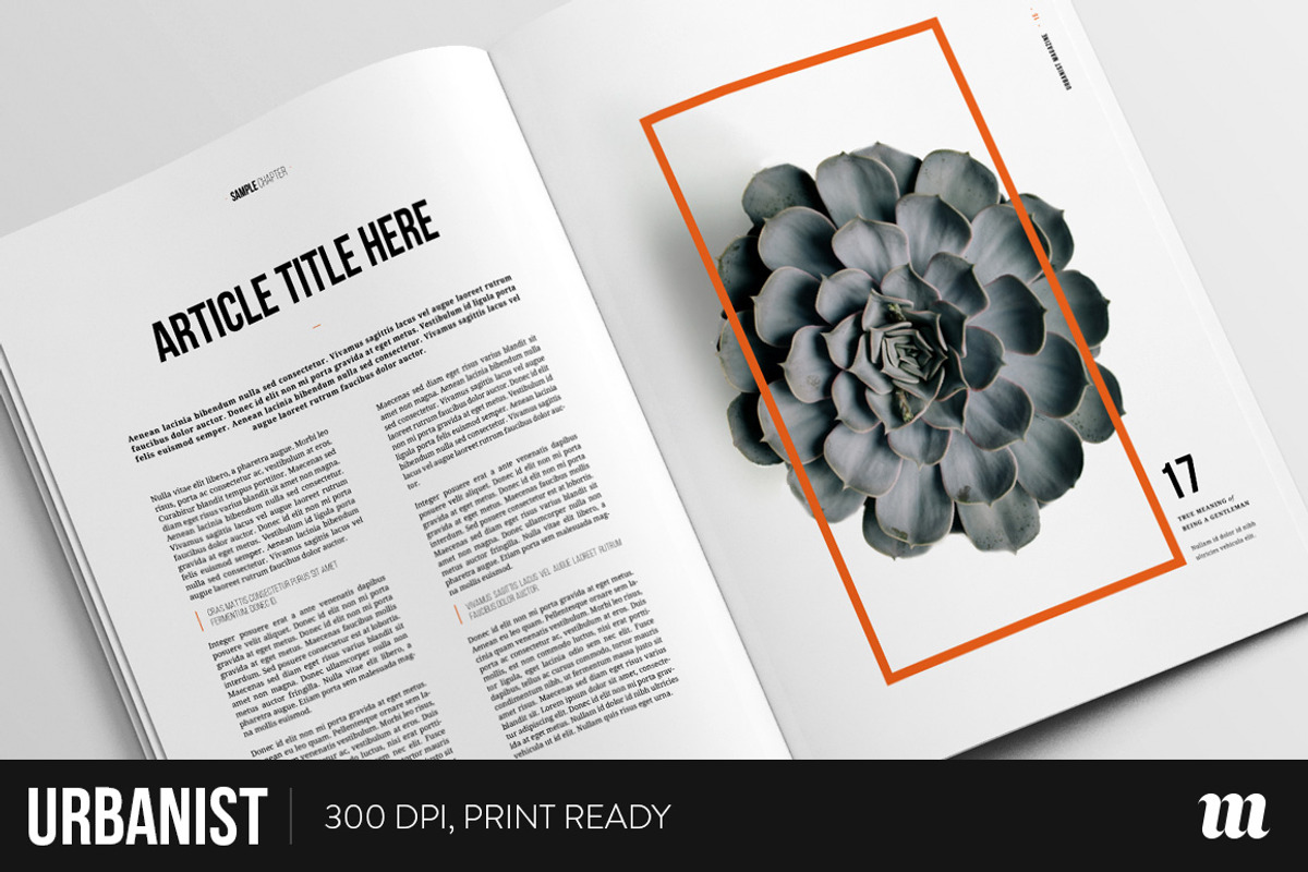 Urbanist Magazine InDesign Template, a Magazine Template by Mate Toth