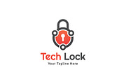 Tech Lock Logo, a Branding & Logo Template by Martin-Jamez