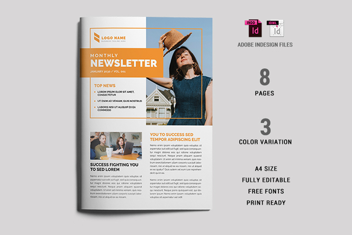 Newsletter Template, a Magazine Template by xtratimebd