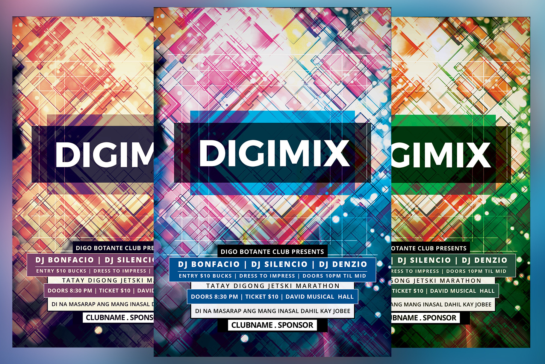 Digimix Flyer, a Flyer Template by KiraYamato Design Studio | Creative Market