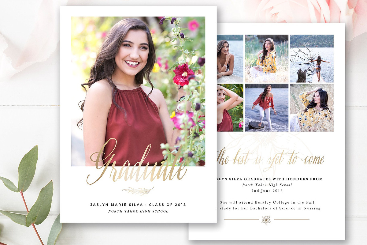 Graduation Card Template Bundle, a Card Template by By Stephanie Design