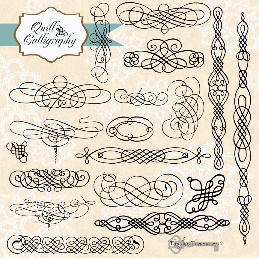 Vintage Calligraphy, an Illustration by Verdigris Studios