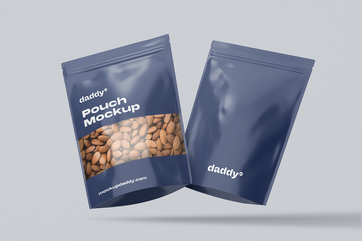 Pouch/Bag with Clear Window Mockup, a Packaging Mockup by Mockupdaddy