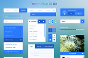 Ocean Blue UI Kit, an UI Kit Template by iris.design