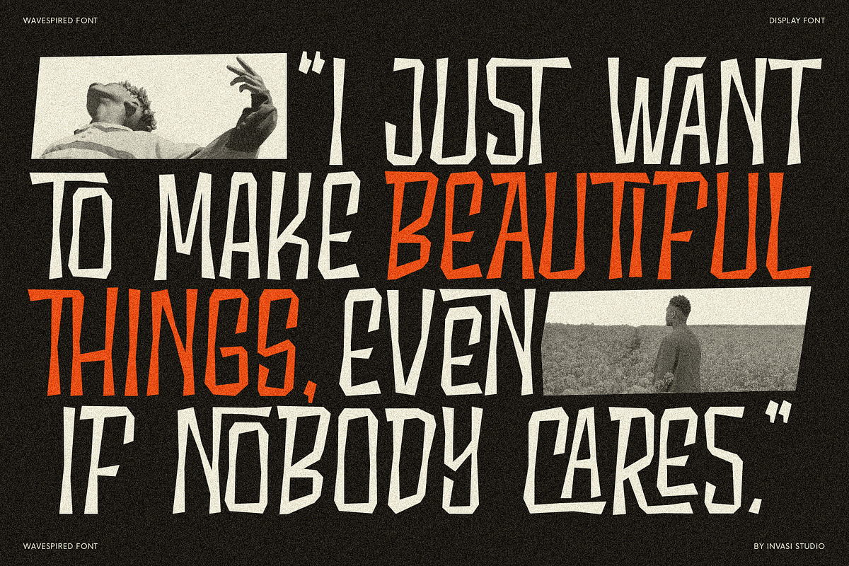 Wavespired - Display Retro | Creative Market