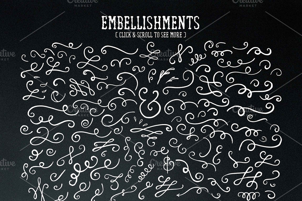 Hand-sketched Embellishments, a Decorative Illustration by Heart + Soul ...