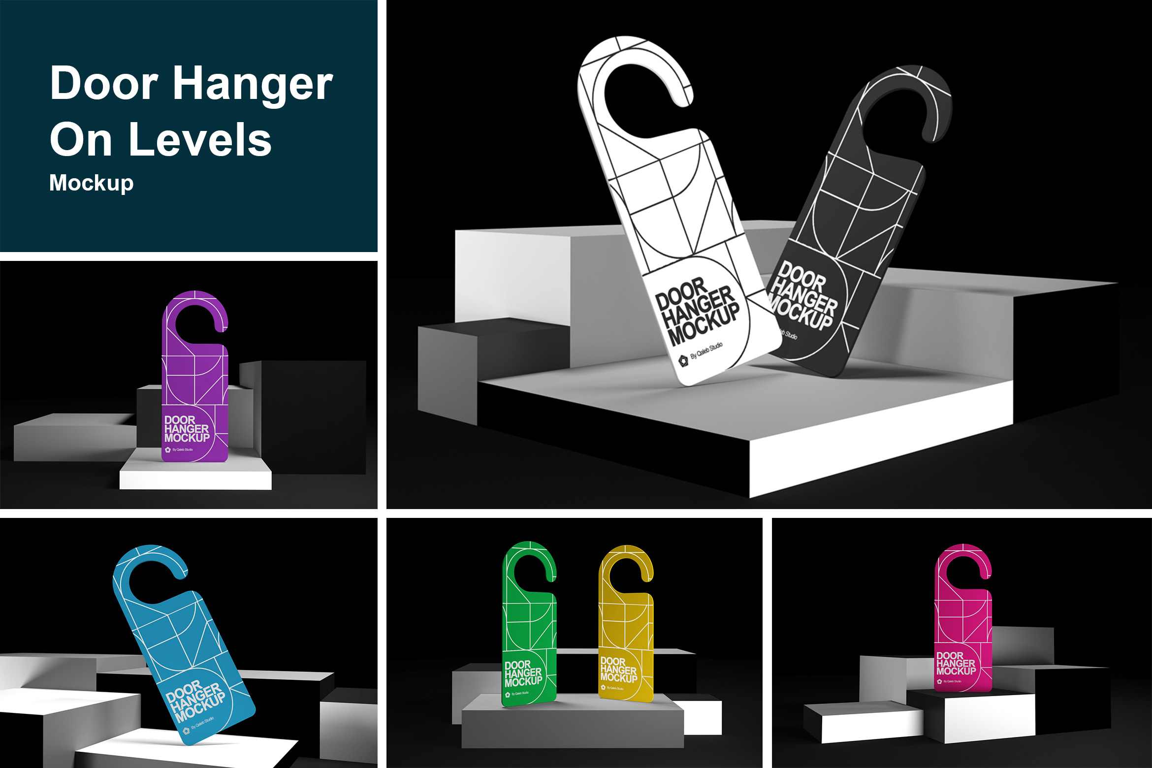 Door Hanger On Levels Mockup