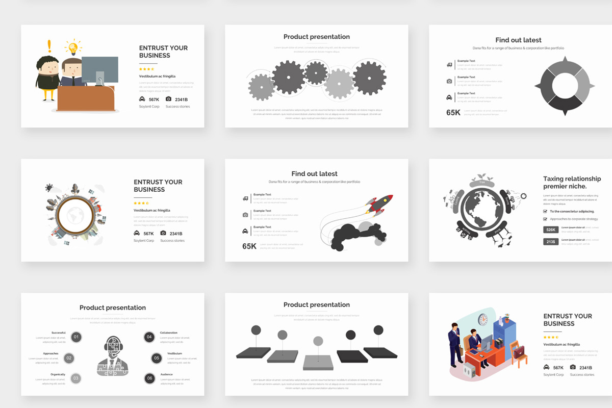 Volano Minimalism Powerpoint, a Presentation Template by One Percent Studio