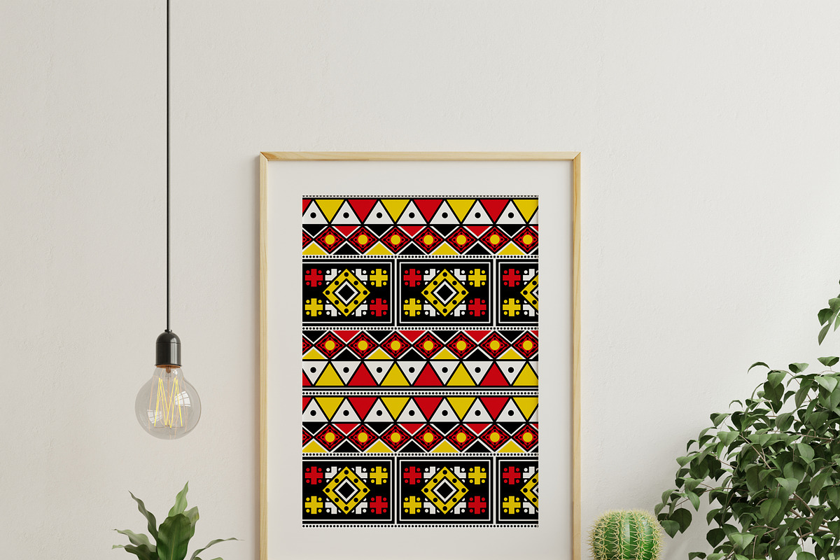 Samakaka seamless vector pattern