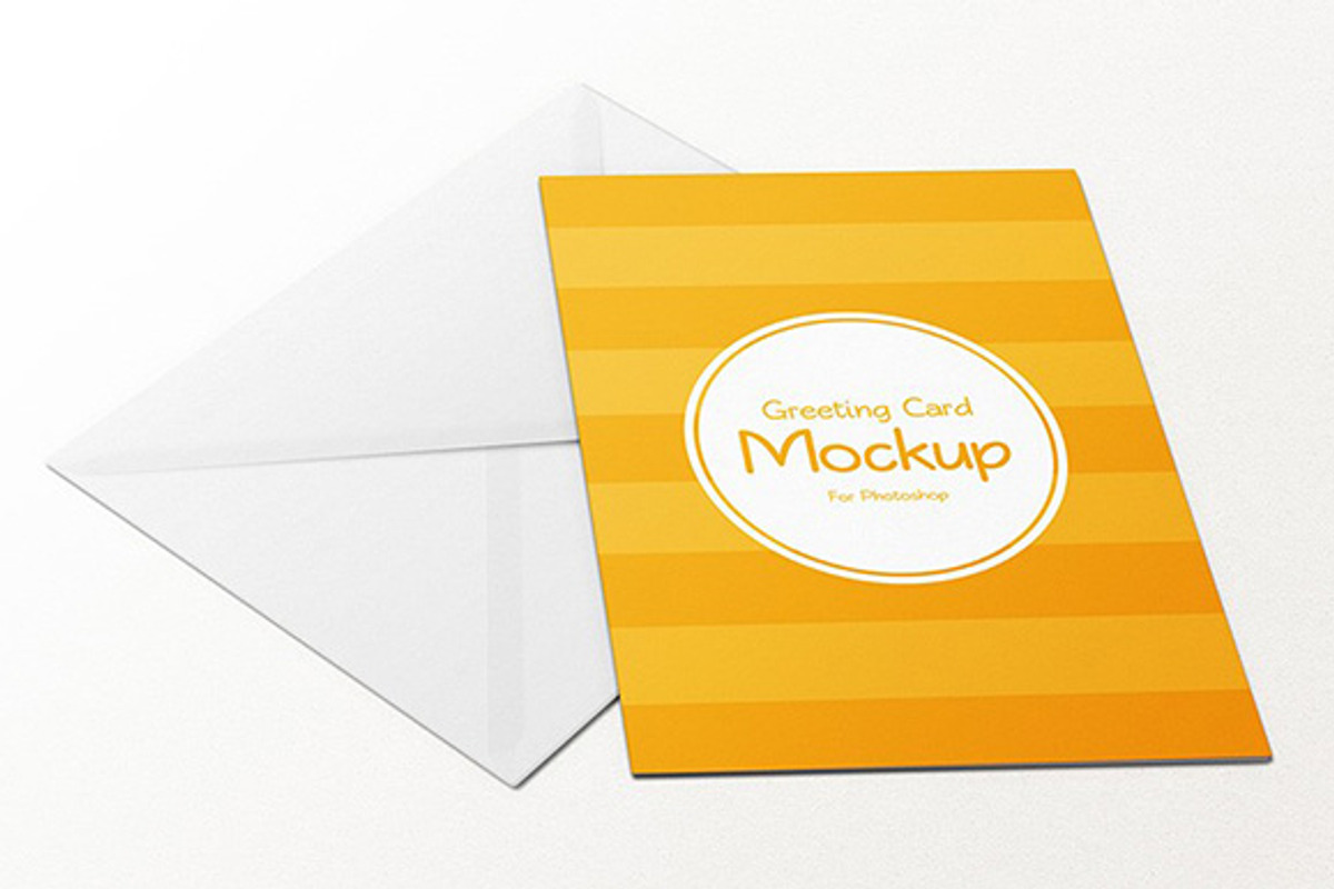 Greeting Card Mockup, a Print Template by Medialoot