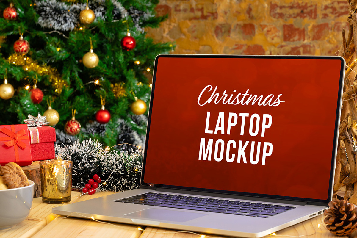 Christmas Device Screen Mockup Set, an iPad Mockup by wavebreak
