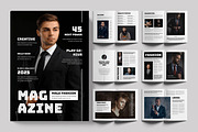Magazine Template Design Layout