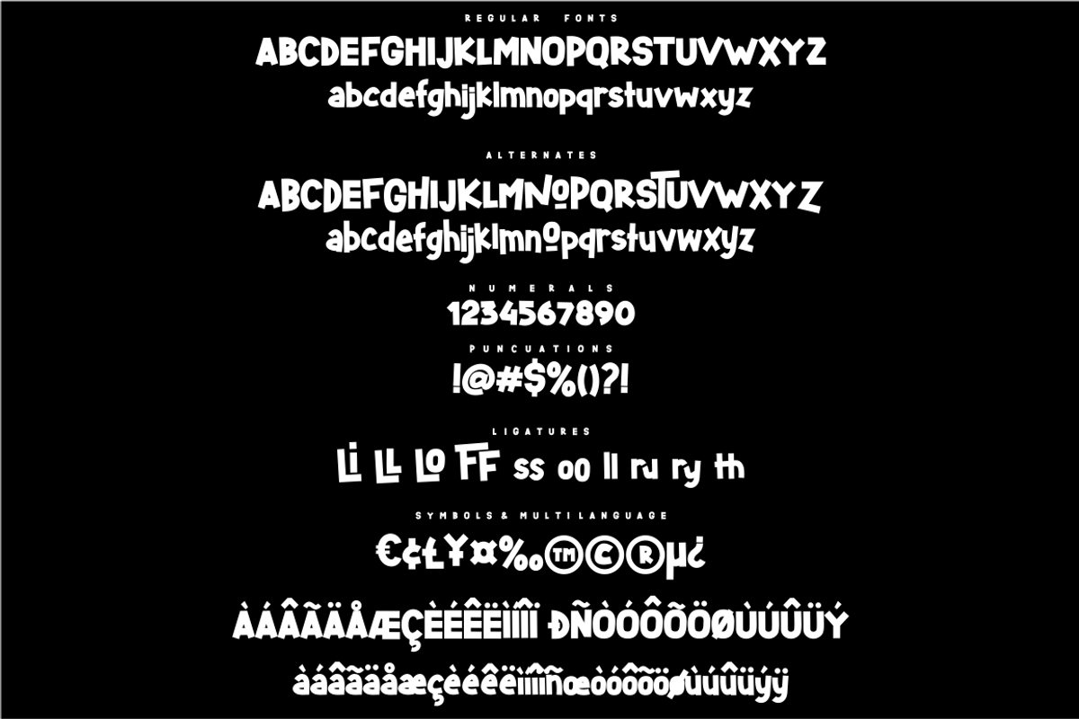 Starlight, a Sans Serif Font by namistudio