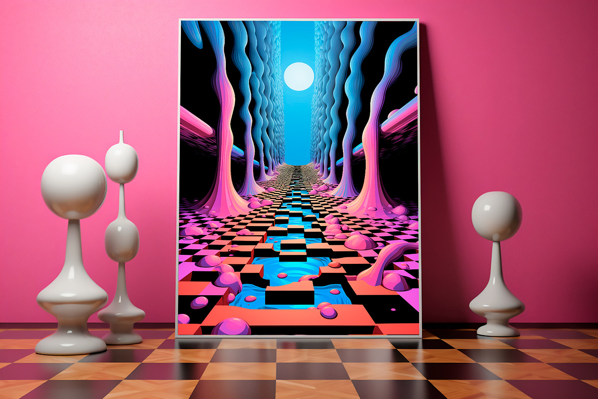 Trippy vibes. Collage posters, an Object Graphic by LaVika