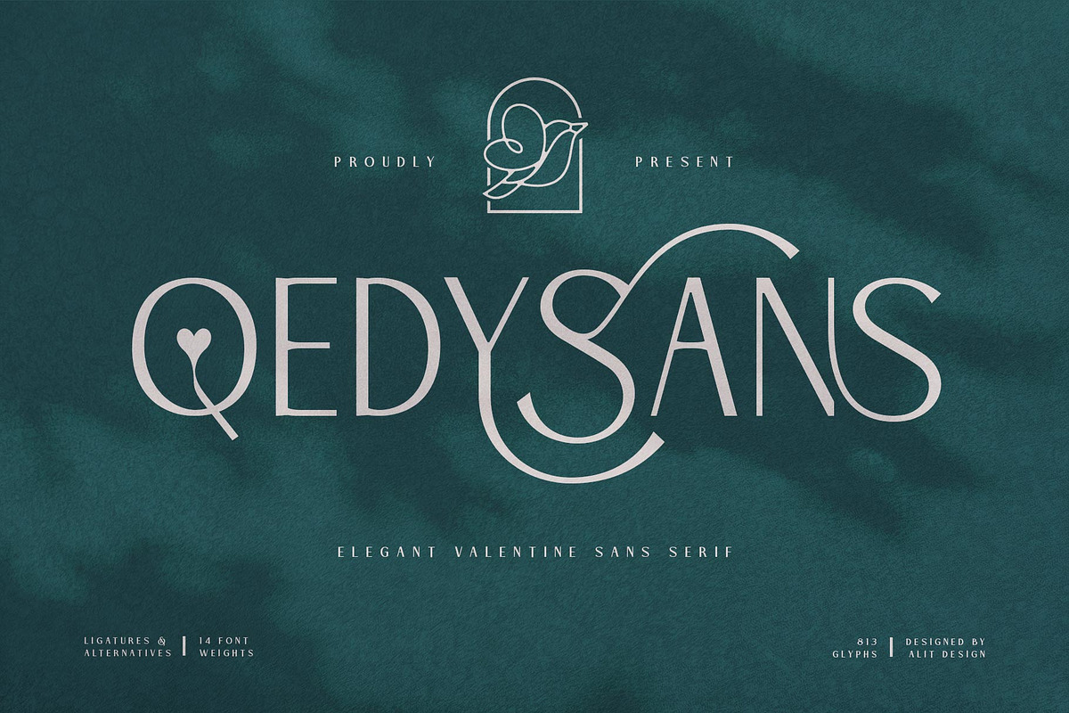 Qedysans Typeface, a Sans Serif Font by alit design