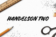 Handelson Two, a Script Font by Mika Melvas