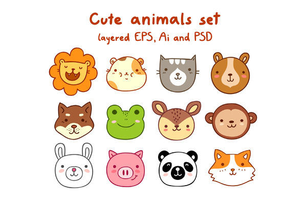 Animals Set | Animal Illustrations ~ Creative Market