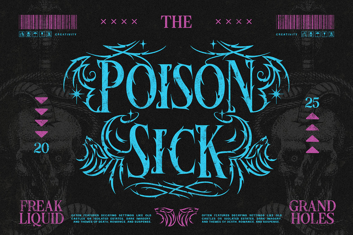 Alpha Spike Typeface, a Serif Font by alit design