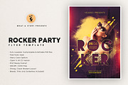 Rocker Party, a Flyer Template by What a Story