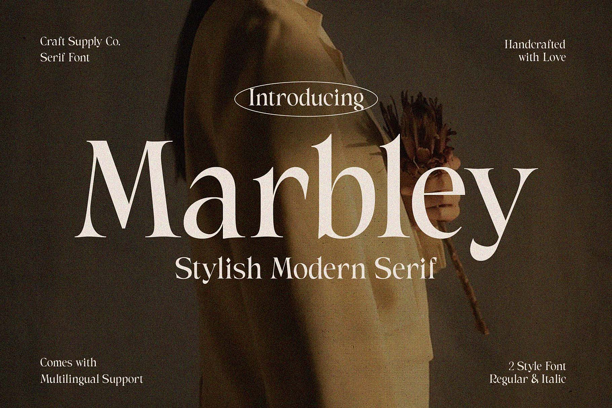 Marbley - Stylish Modern Serif, a Serif Font by Craft Supply Co.