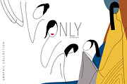 ONLY. Abstract Female Body, a Person Illustration by AnMark