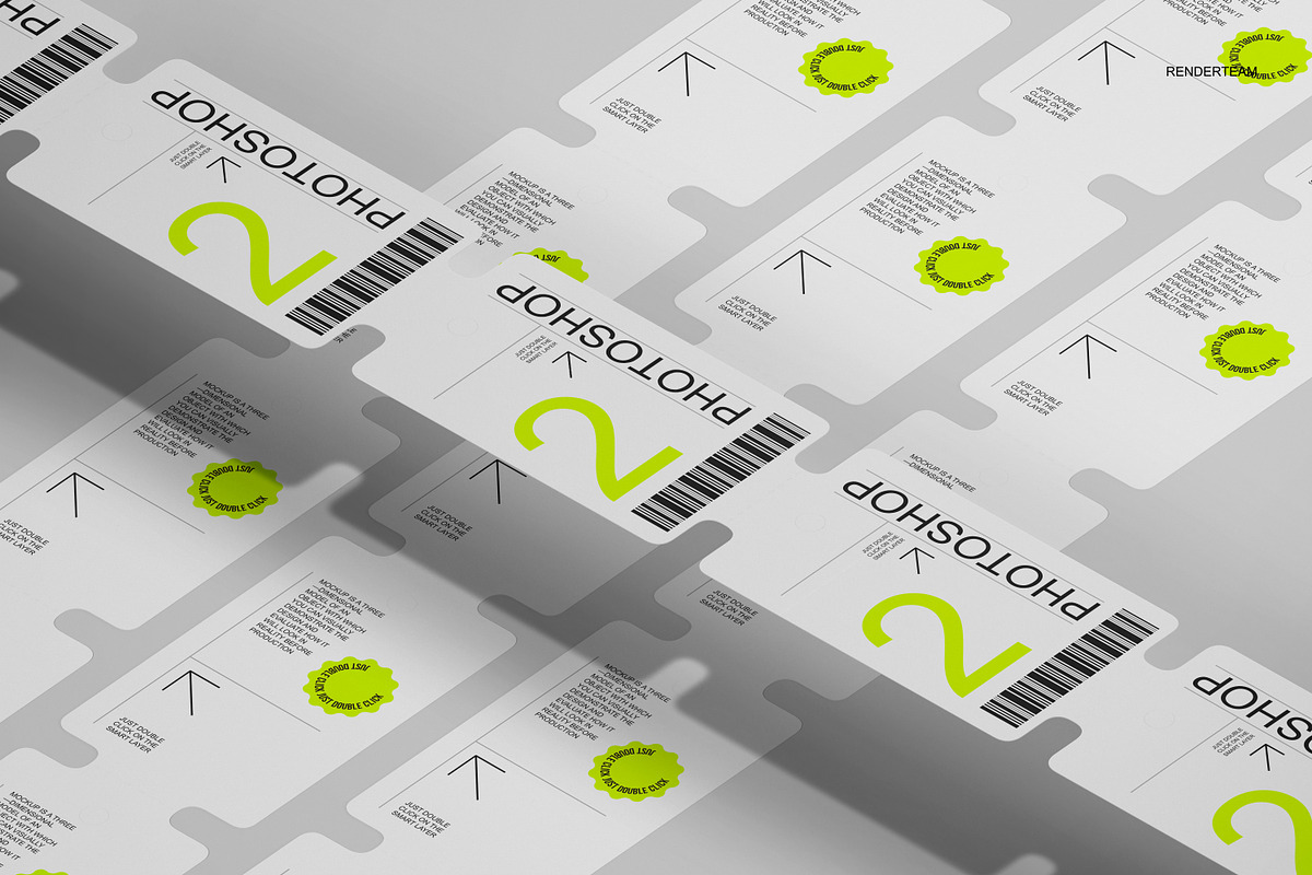 Price Tag Mockup Set (3 PSD)