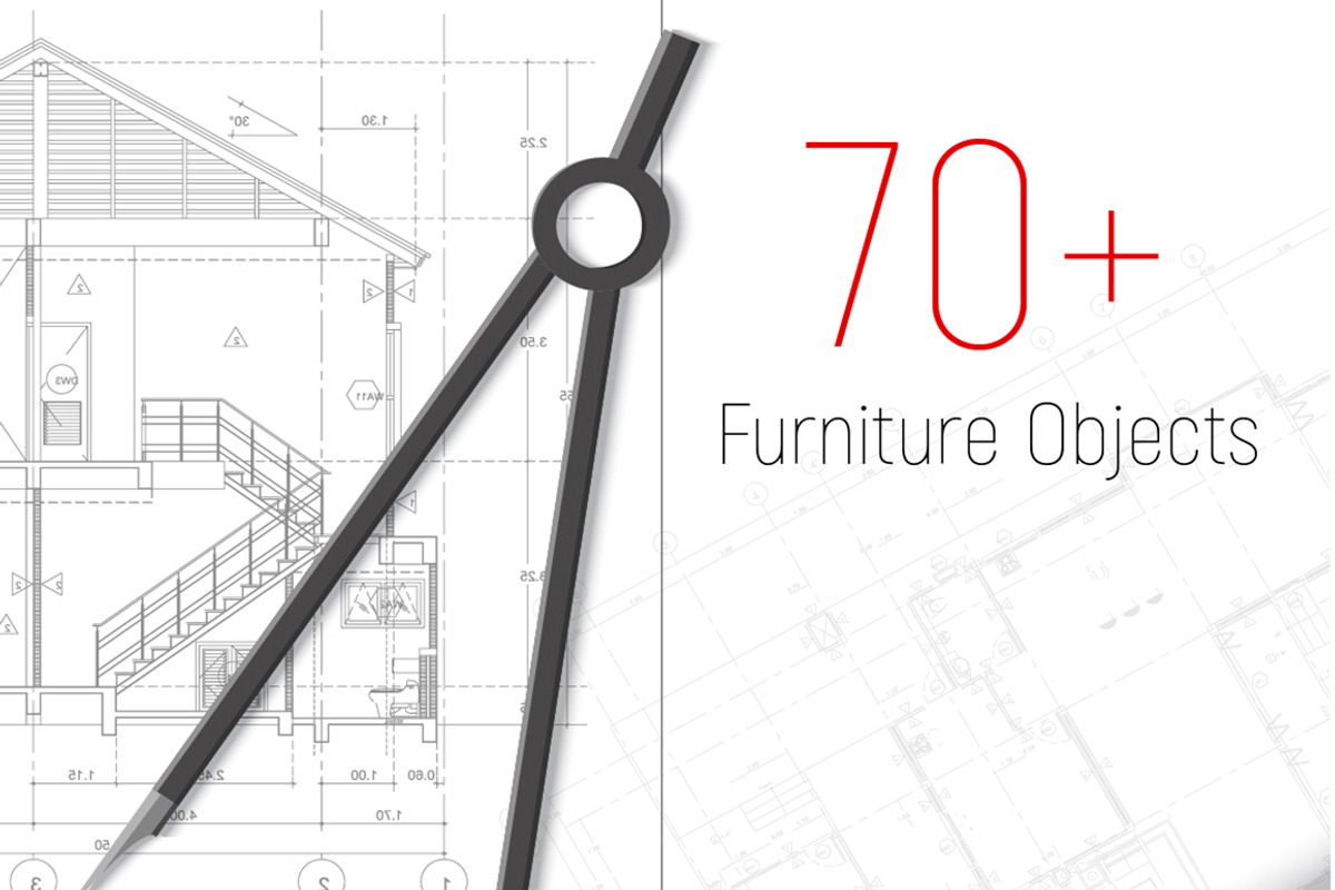 Architecture Floor Plan ToolKit, an Object Graphic by Den Marty Studio