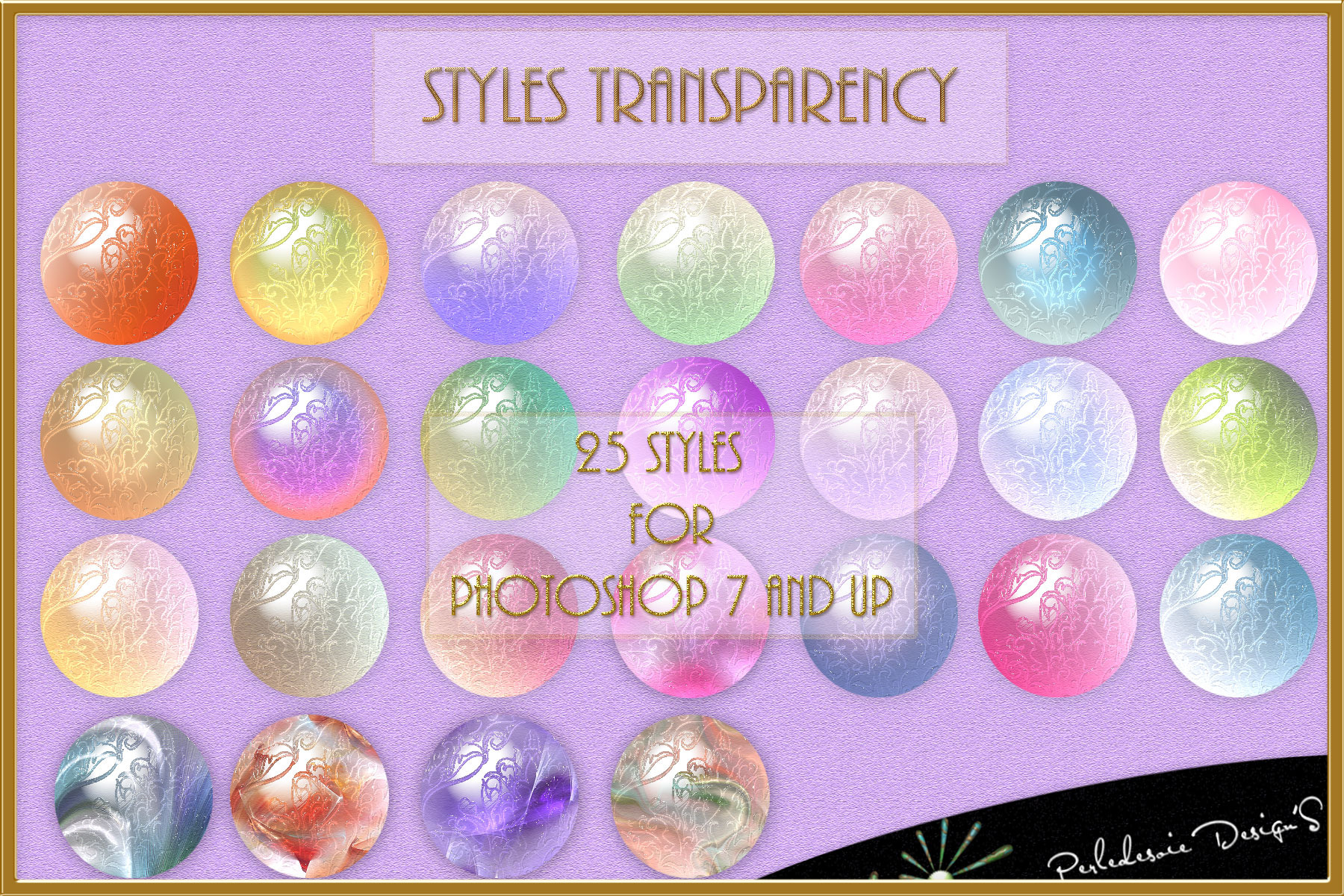 Styles Transparency, a Layer Style Add-On by Perledesoie Design'S