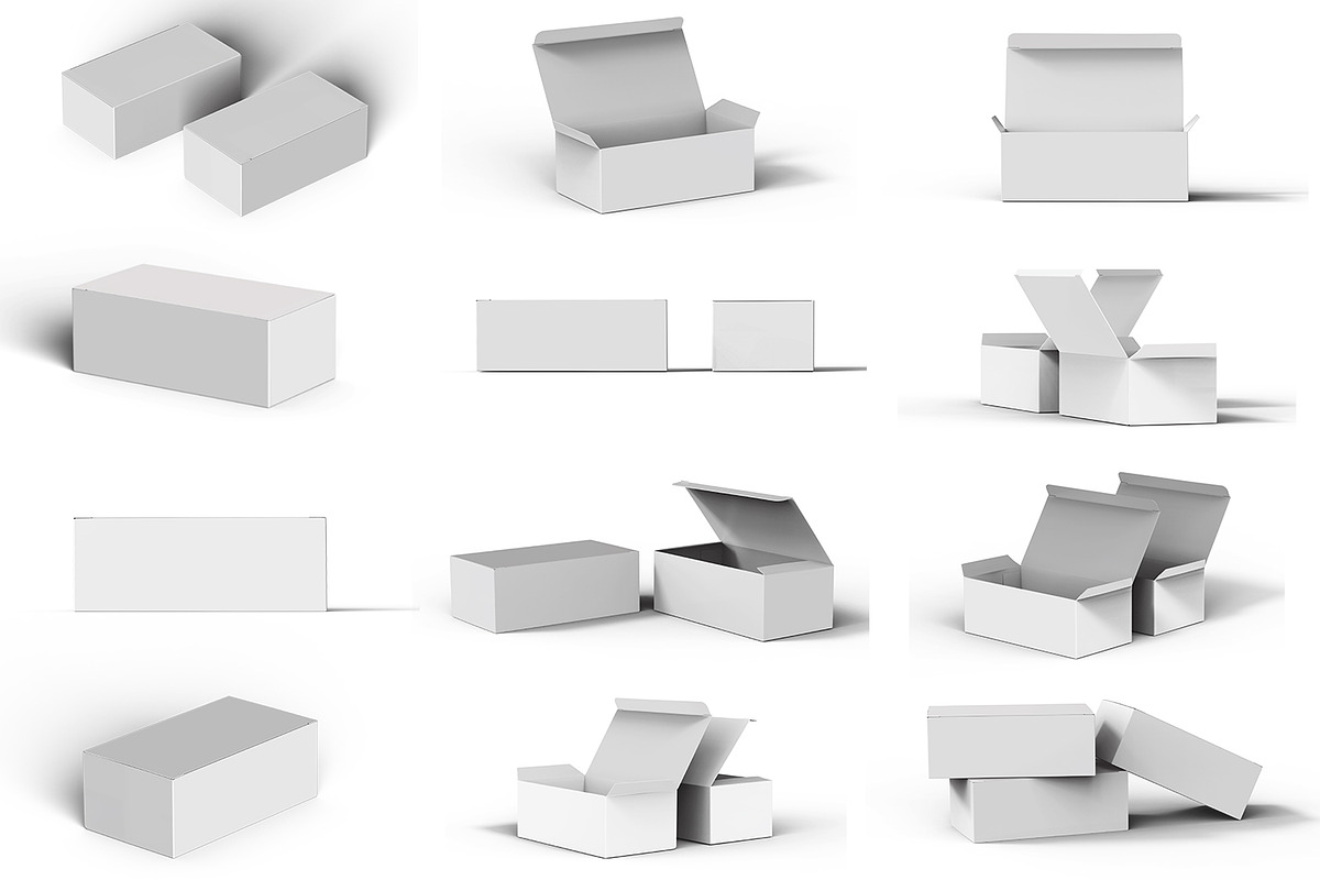 Rectangular Paper Box Packaging PSD, a Packaging Mockup by Ram Studio