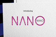 Nano-Nano, a Sans Serif Font by da_only_aan | Creative Market