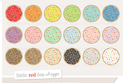 Cookie Clipart, a Food Illustration by Little Red Fox Shoppe